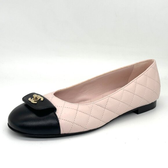 CHANEL | Shoes | Chanel 24b Turnlock Cc Quilted Leather Cap Toe ...